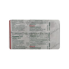 Buy Asomex Lt 2.5mg Strip Of 15 Tablets Online at Flat 15% OFF | PharmEasy