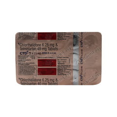 Ctd T 6.25/40mg 15'S Tab - Uses, Side Effects, Dosage, Composition ...