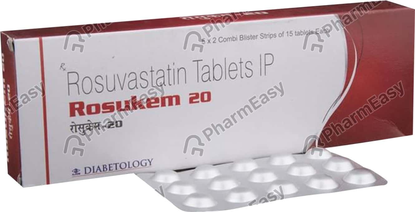Rosukem 20 MG Tablet (15): Uses, Side Effects, Price, Dosage ...