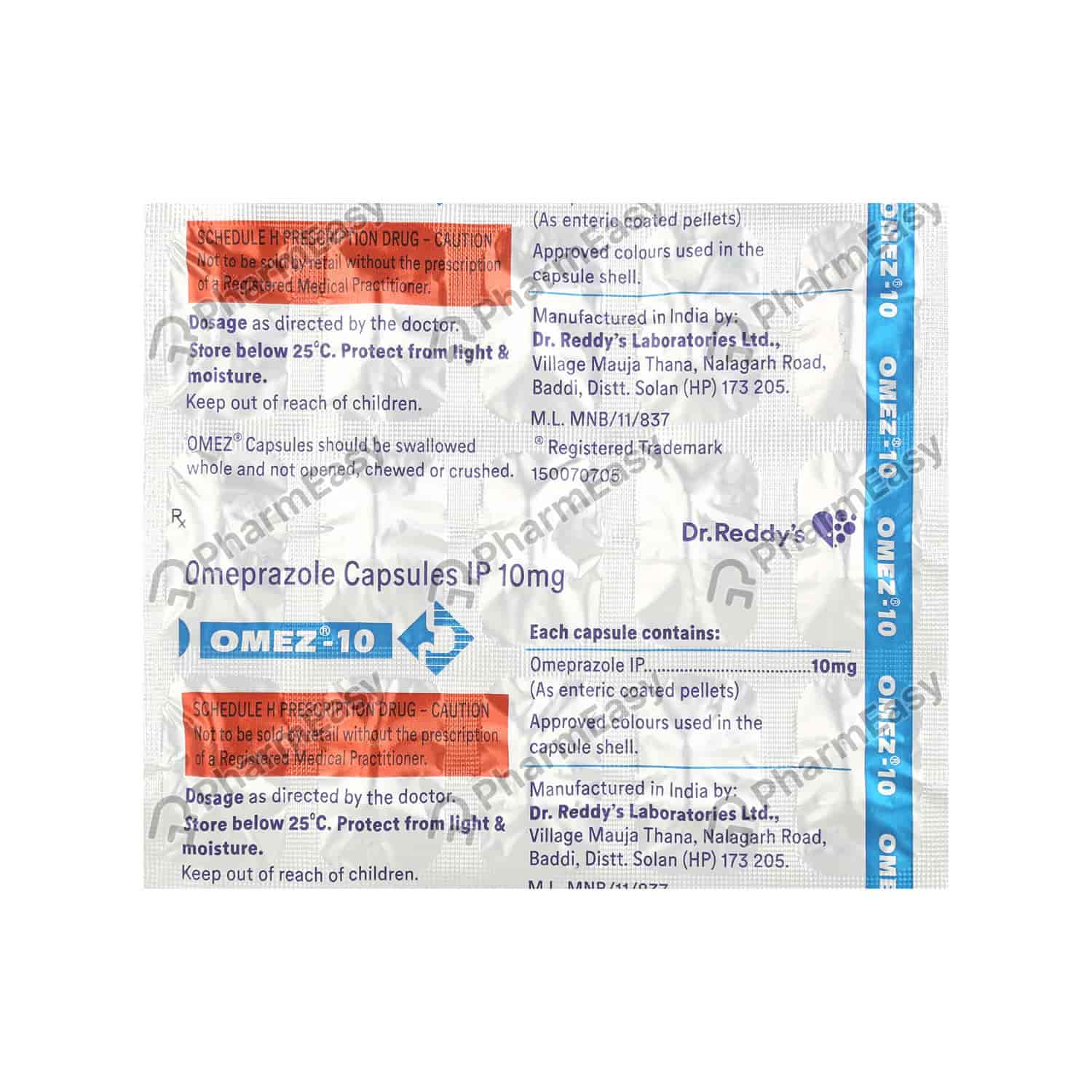 Buy Omez 10mg Strip Of 15 Capsules Online at Flat 18% OFF* | PharmEasy