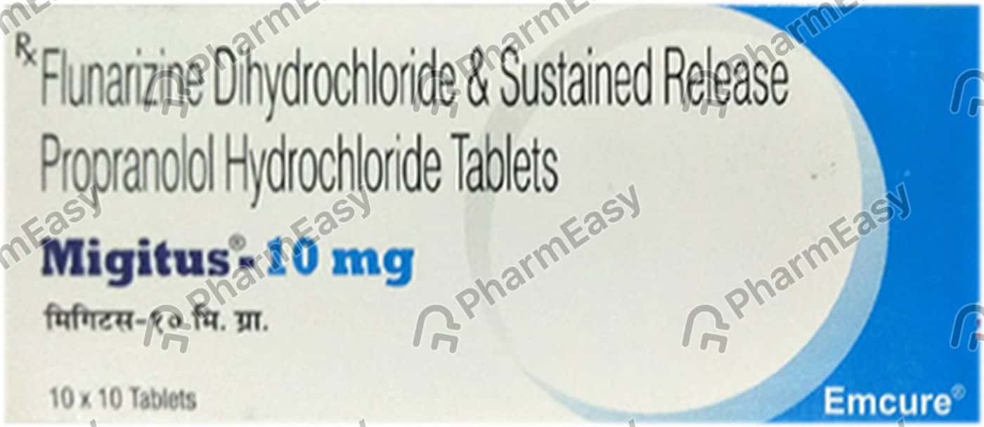 Migitus 10 Mg Strip Of 10 Tablets: Uses, Side Effects, Price & Dosage ...