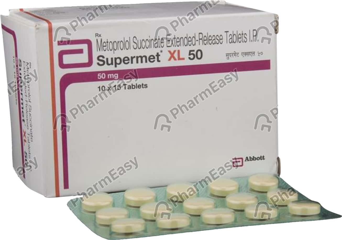 Supermet Xl 47.5 MG Tablet (15): Uses, Side Effects, Price, Dosage ...