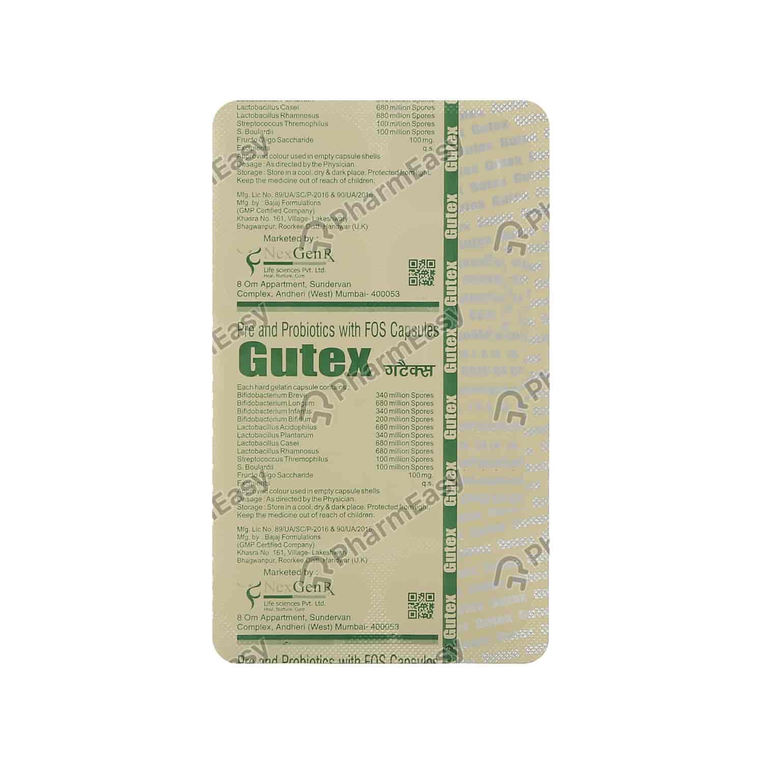 Buy Gutex Cap Online at Flat 18% OFF* | PharmEasy