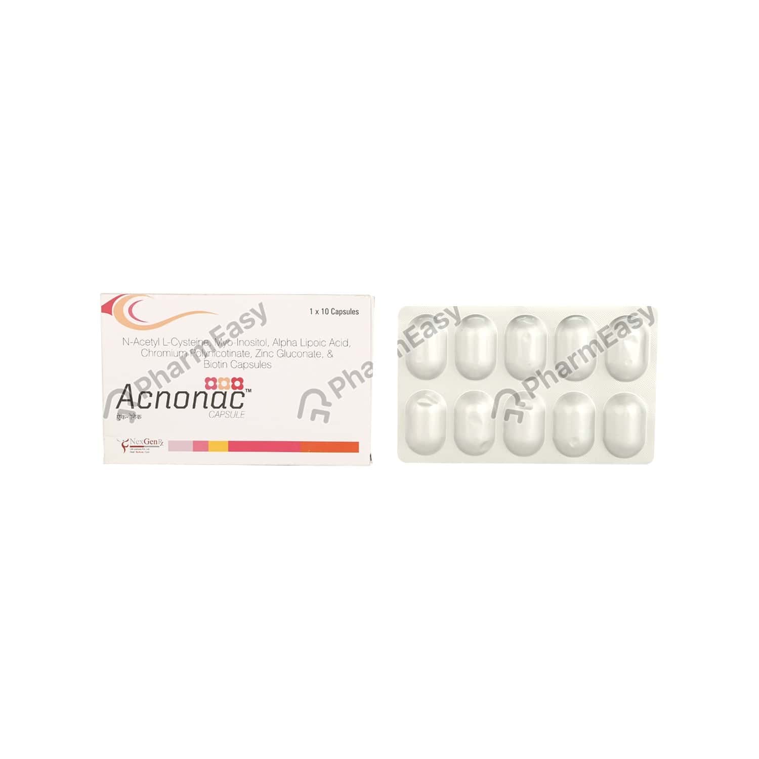 Buy Acnonac Strip Of 10 Capsules Online at Flat 15% OFF | PharmEasy