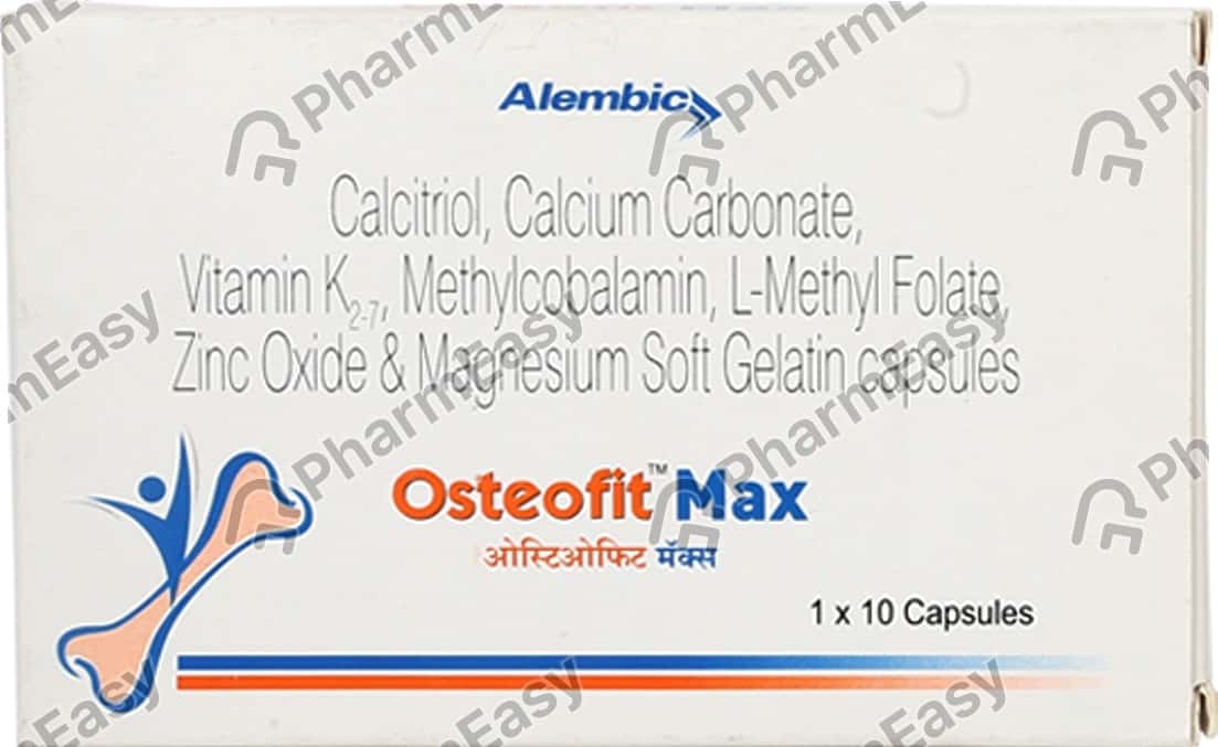 Buy Osteofit Max Strip Of 10 Capsules Online at Flat 15% OFF | PharmEasy