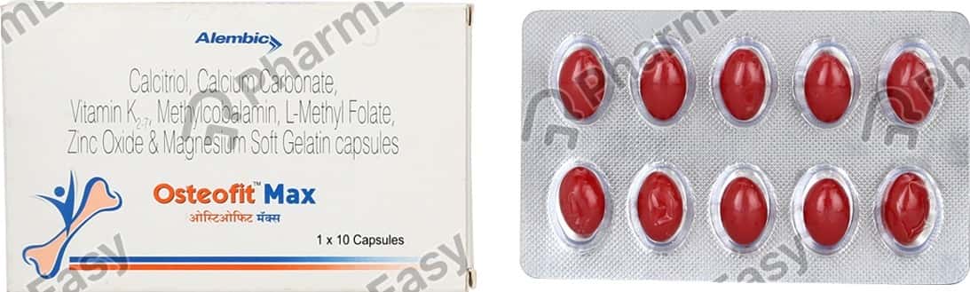 Buy Osteofit Max Strip Of 10 Capsules Online at Flat 15% OFF | PharmEasy