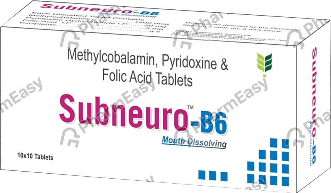 Subneuro B6 Tablet: Uses, Side-effects, Price, Dosage & More Info ...