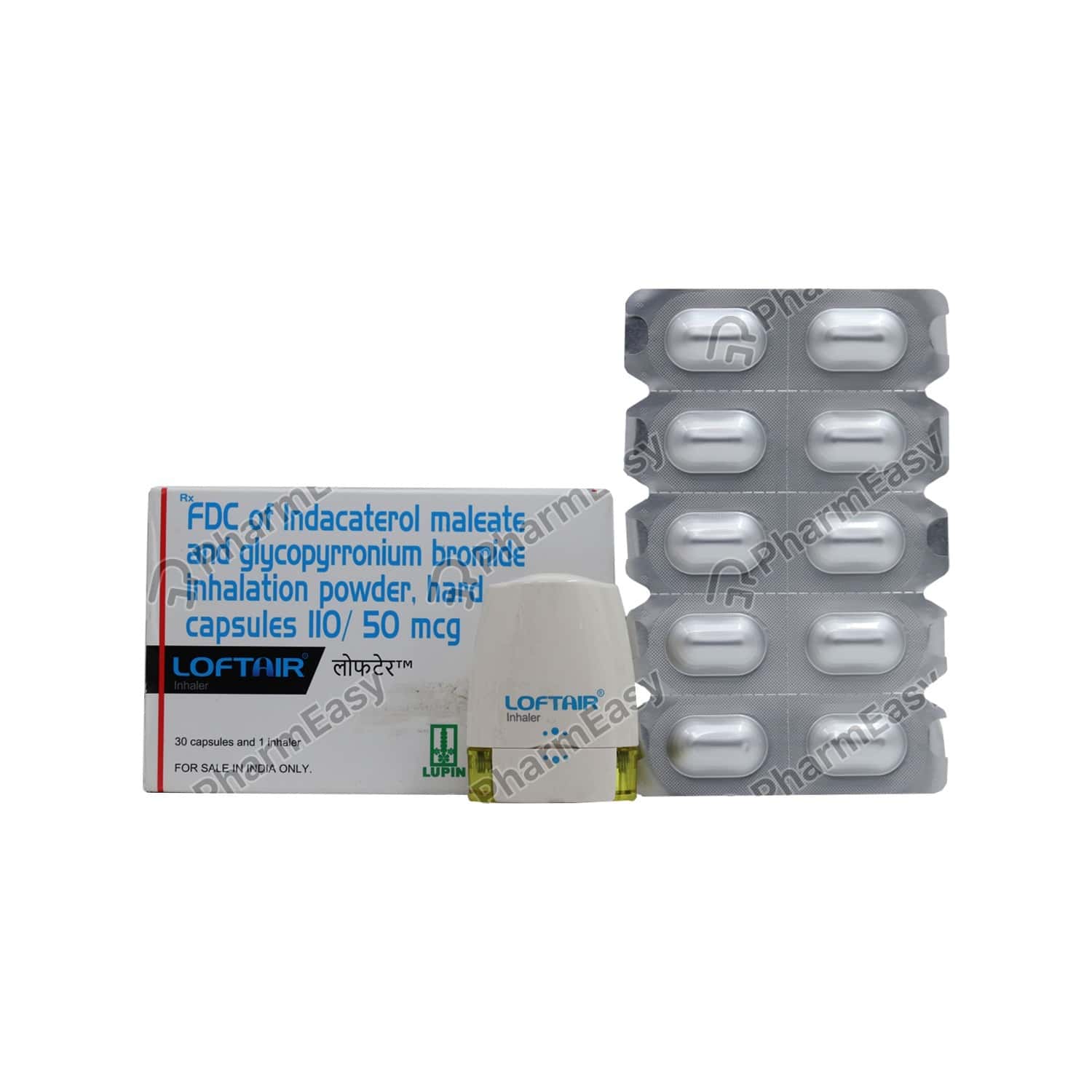 Loftair 110/50mcg Box Of 30 Capsules And 1 Inhaler - Uses, Side Effects ...