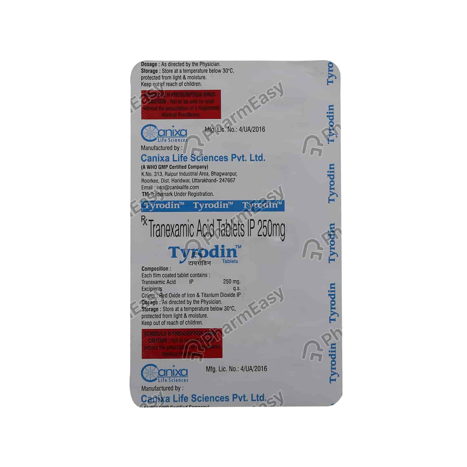 Buy Tyrodin Strip Of 10 Tablets Online at Flat 18% OFF* | PharmEasy