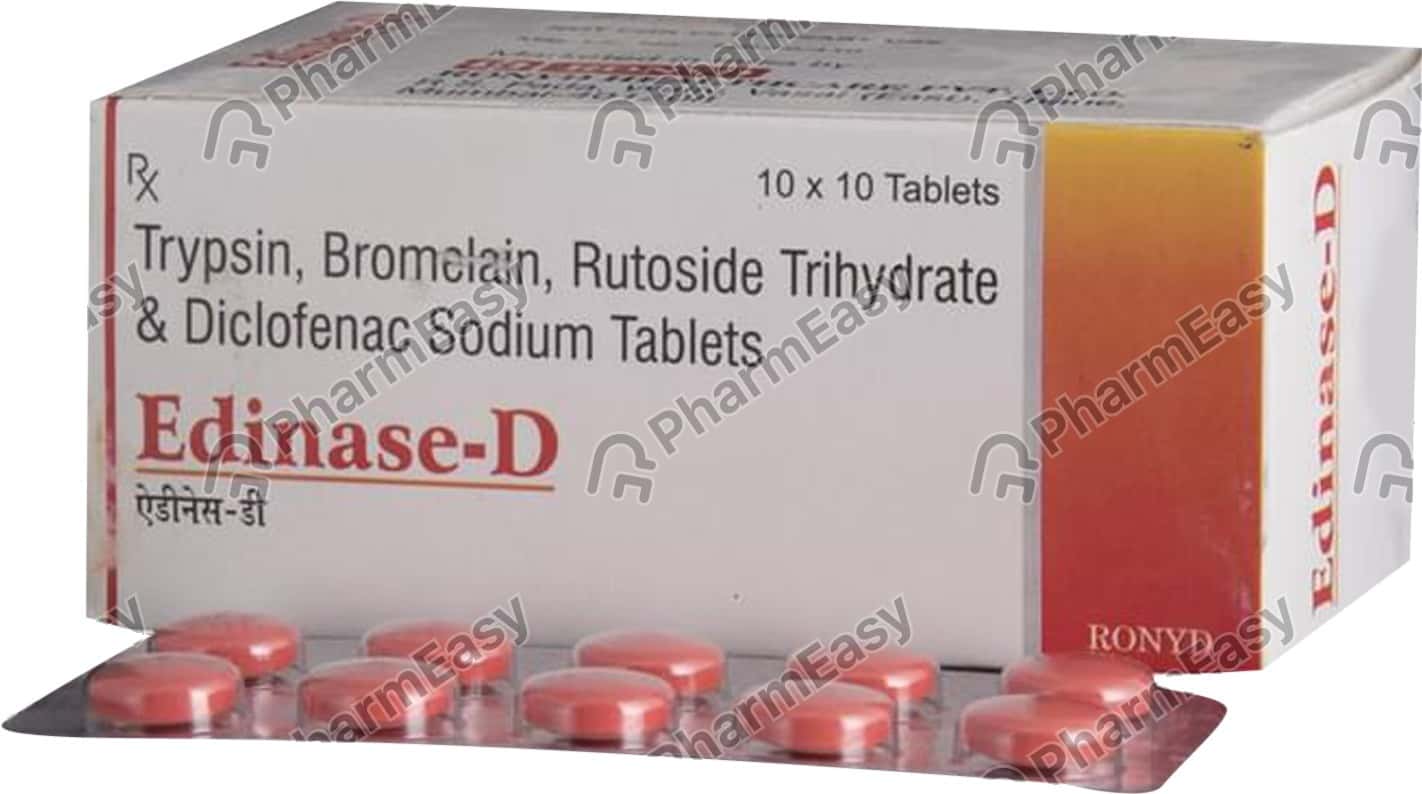 Edinase Ds Strip Of 10 Tablets: Uses, Side Effects, Price & Dosage ...