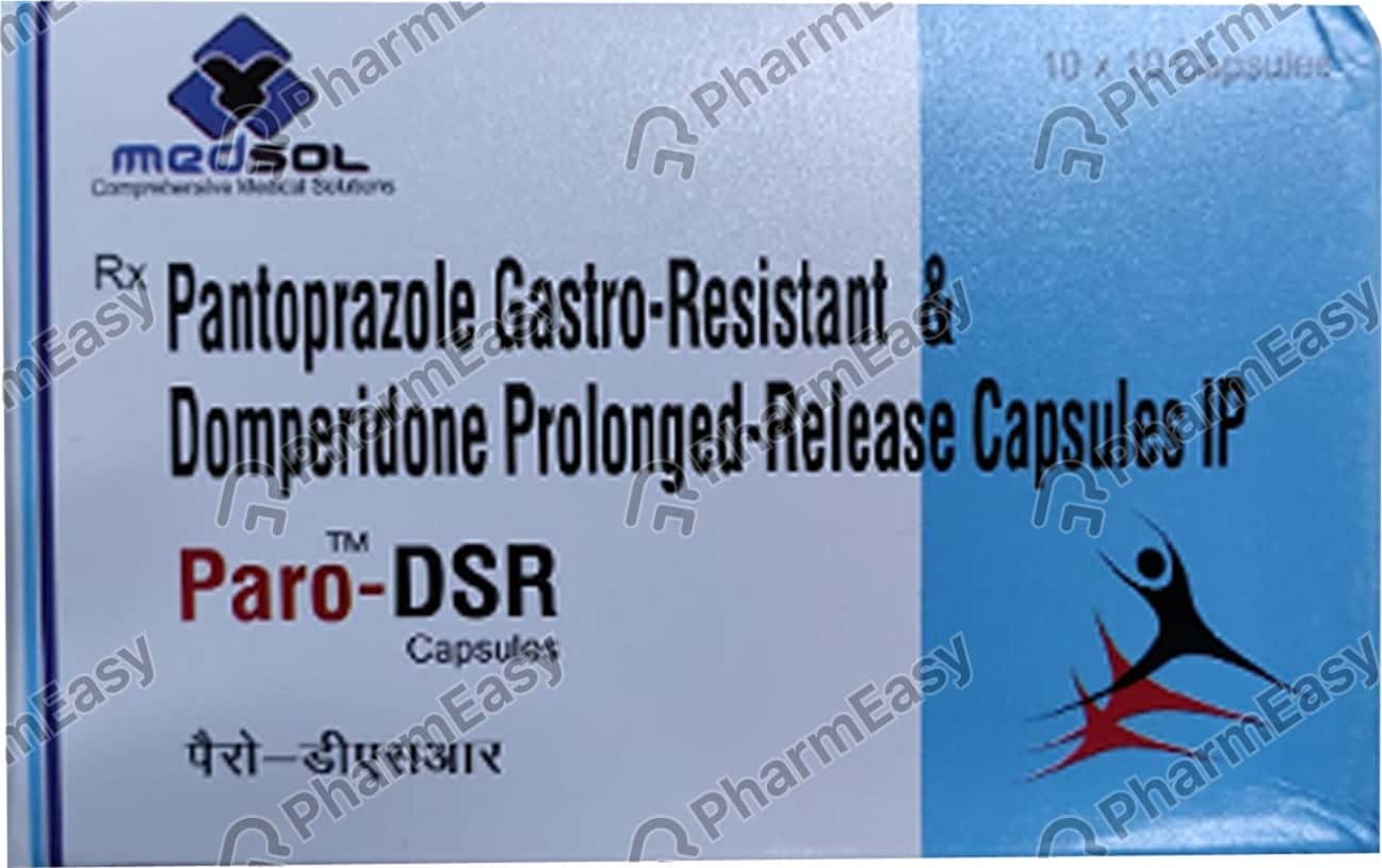 Paro Dsr Strip Of 10 Capsules: Uses, Side Effects, Price & Dosage ...