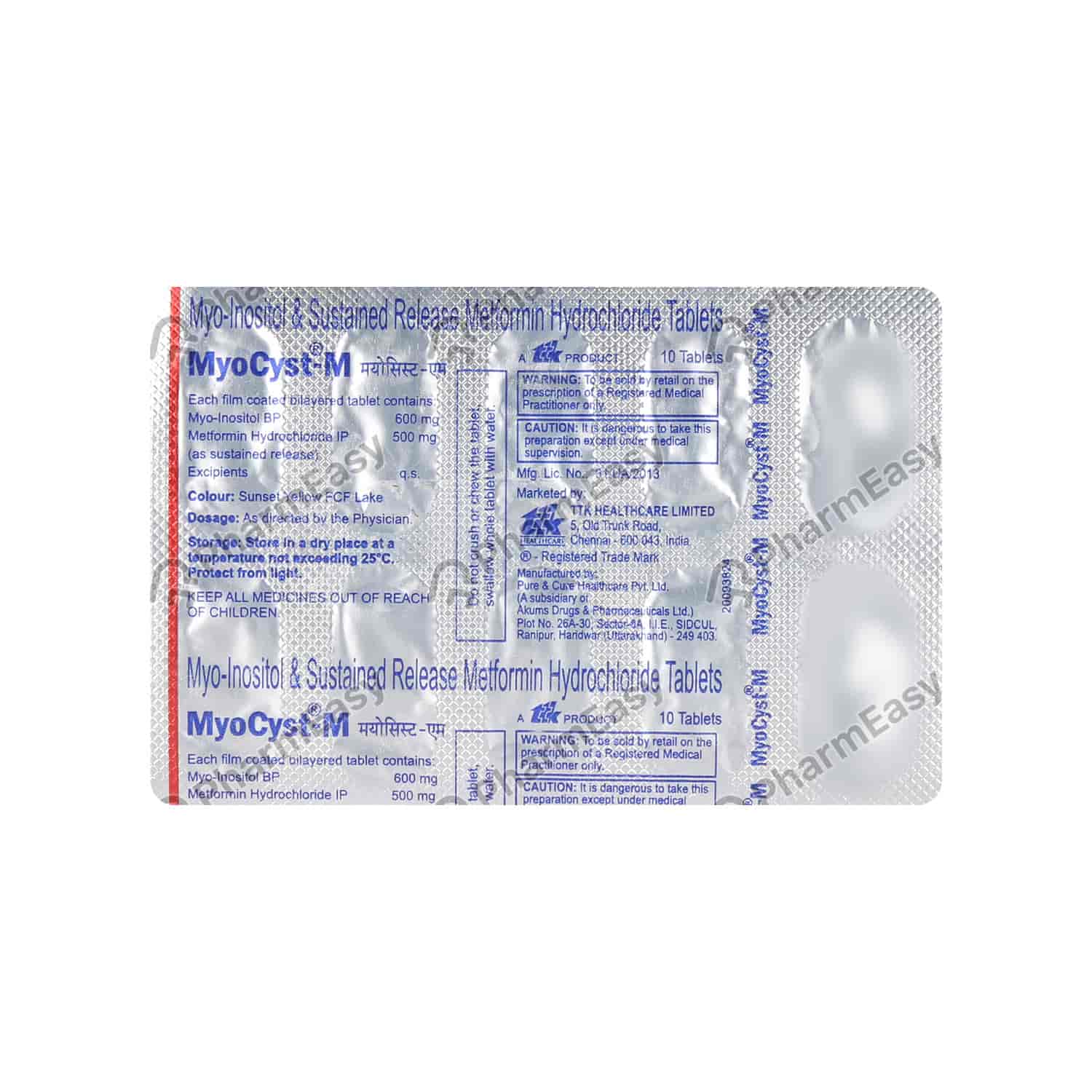 Buy Myocyst M Strip Of 10 Tablets Online at Flat 18% OFF* | PharmEasy