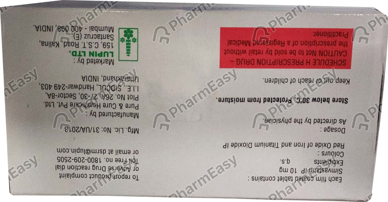 Simlup 10 MG Tablet (10): Uses, Side Effects, Price & Dosage | PharmEasy