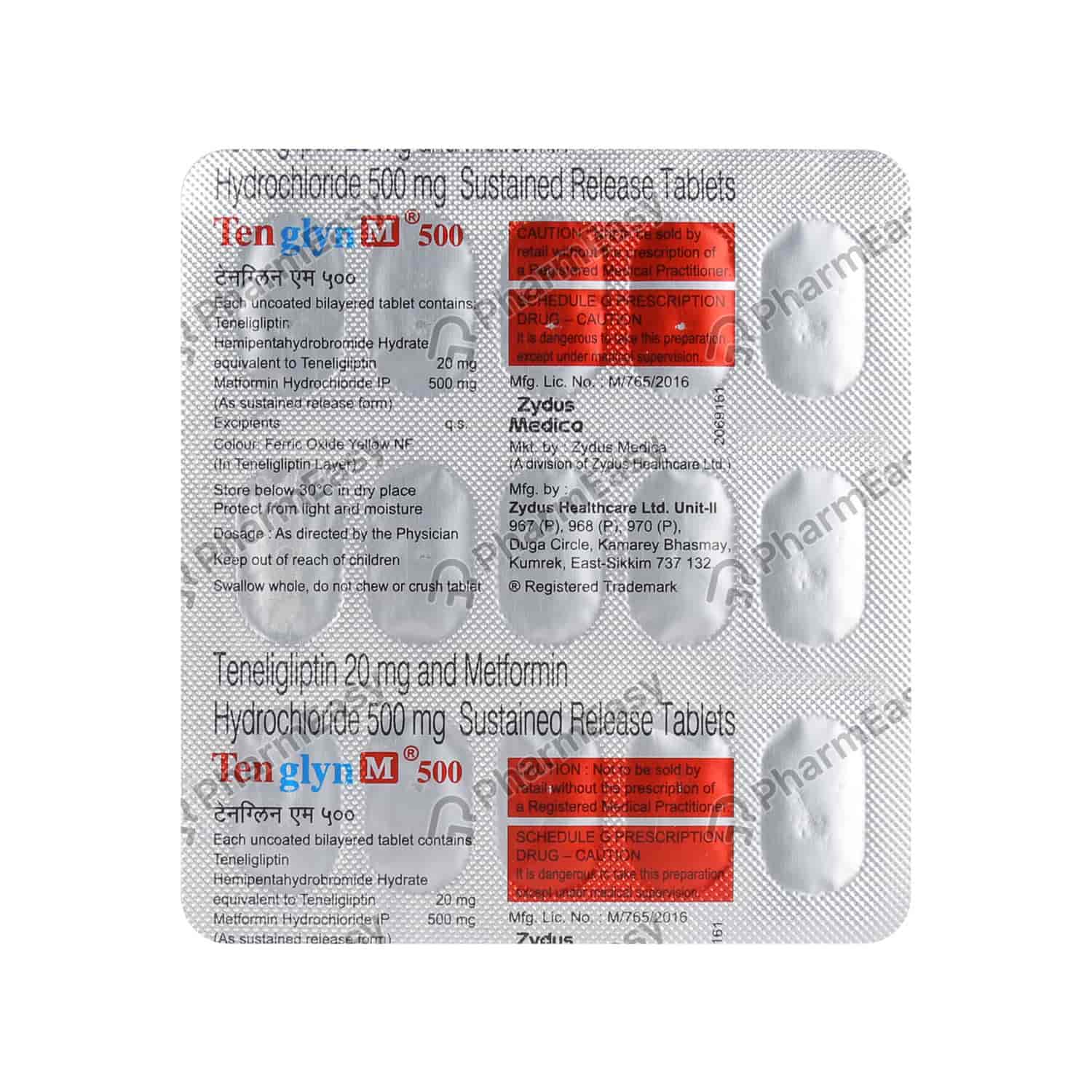 Tenglyn M 500mg Tab 15'S - Uses, Side Effects, Dosage, Composition ...