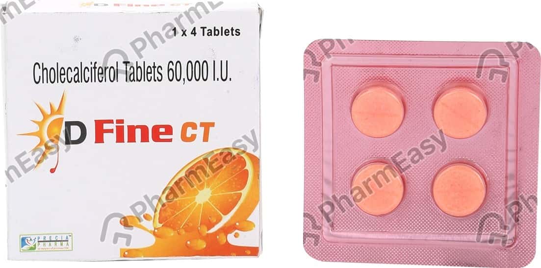 D Fine Ct 60000 IU Tablet (4): Uses, Side Effects, Price & Dosage ...