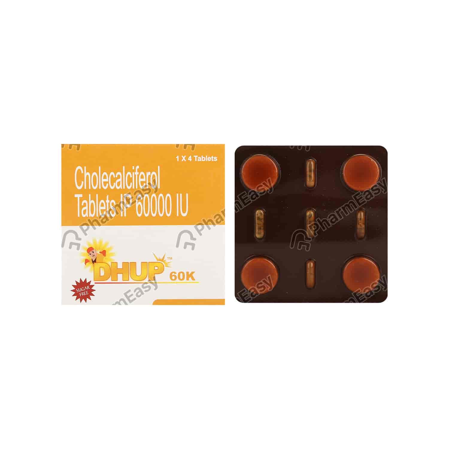 Dhup 60k Sf Tab 4'S - Uses, Side Effects, Dosage, Composition & Price ...