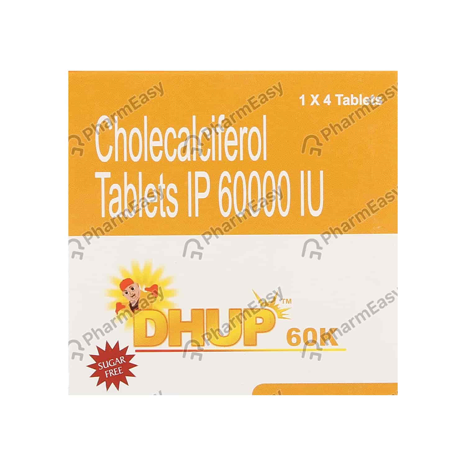 Dhup 60k Sf Tab 4'S - Uses, Side Effects, Dosage, Composition & Price ...