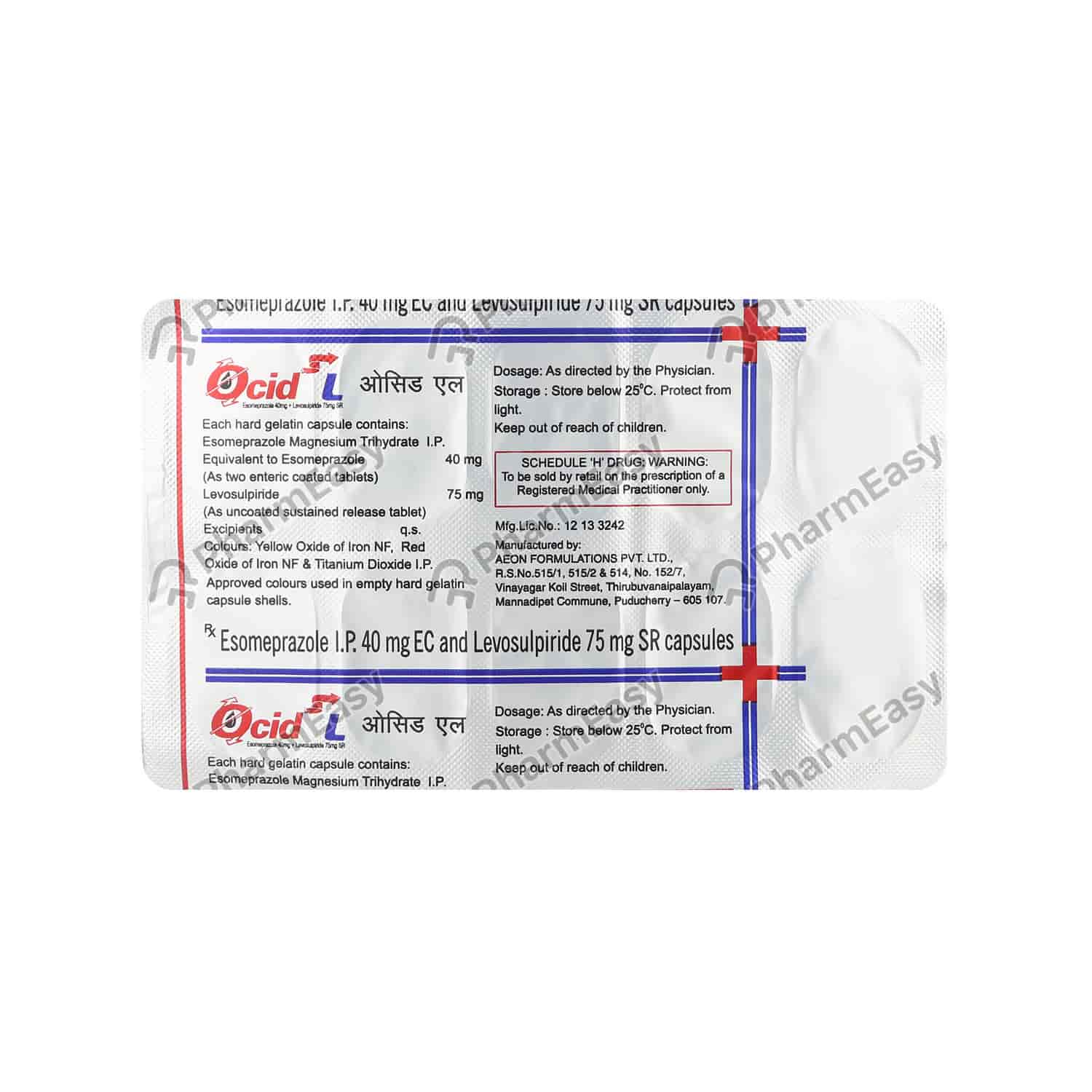 Buy Ocid L Strip Of 10 Capsules Online at Flat 18% OFF* | PharmEasy