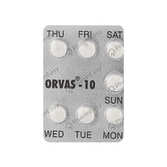 Orvas 10 MG Tablet (7) - Uses, Side Effects, Dosage, Composition ...