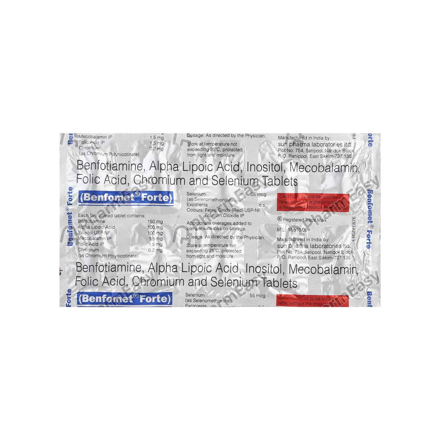 Buy Benfomet Forte Tab 10'S Online at flat 15% off | PharmEasy