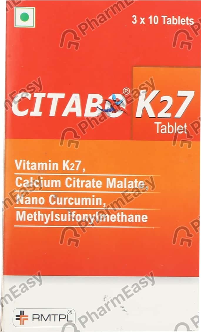 Buy Citabo K2 7 Strip Of 10 Tablets Online & Save Up to 24% at PharmEasy