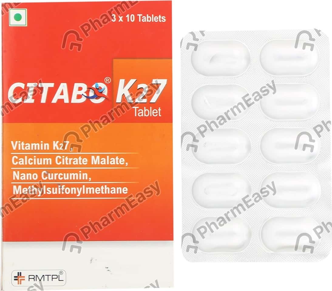 Buy Citabo K2 7 Strip Of 10 Tablets Online at Flat 15% OFF | PharmEasy