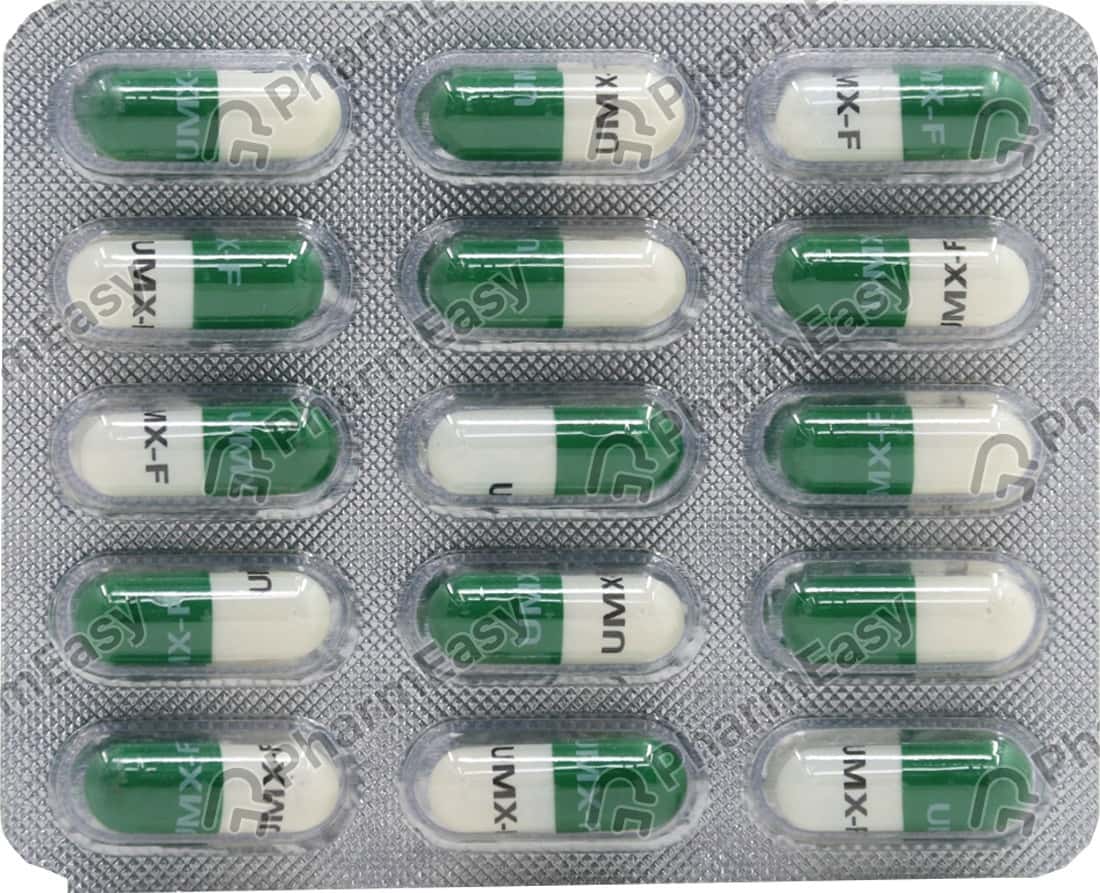 Urimax F Strip Of 15 Capsules: Uses, Side Effects, Price & Dosage ...