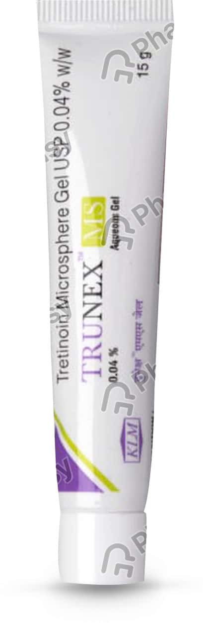 Trunex Ms 0.04 % Gel (15): Uses, Side Effects, Price & Dosage | PharmEasy
