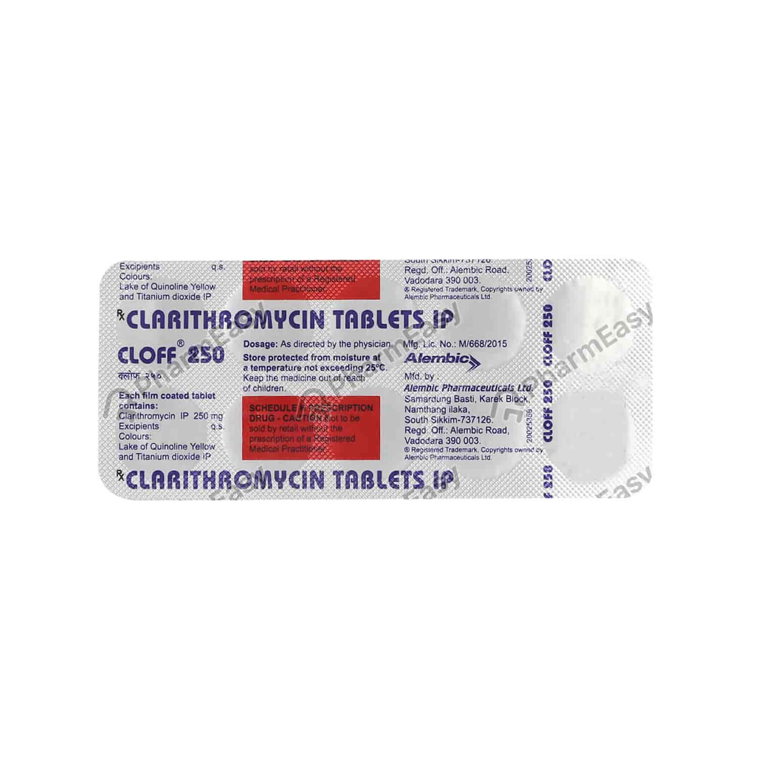 Buy Cloff 250mg Strip Of 10 Tablets Online at Flat 18% OFF* | PharmEasy