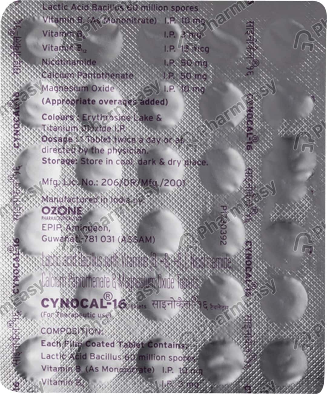 Buy Cynocal 16 Rf Strip Of 30 Tablets Online at Flat 15% OFF | PharmEasy