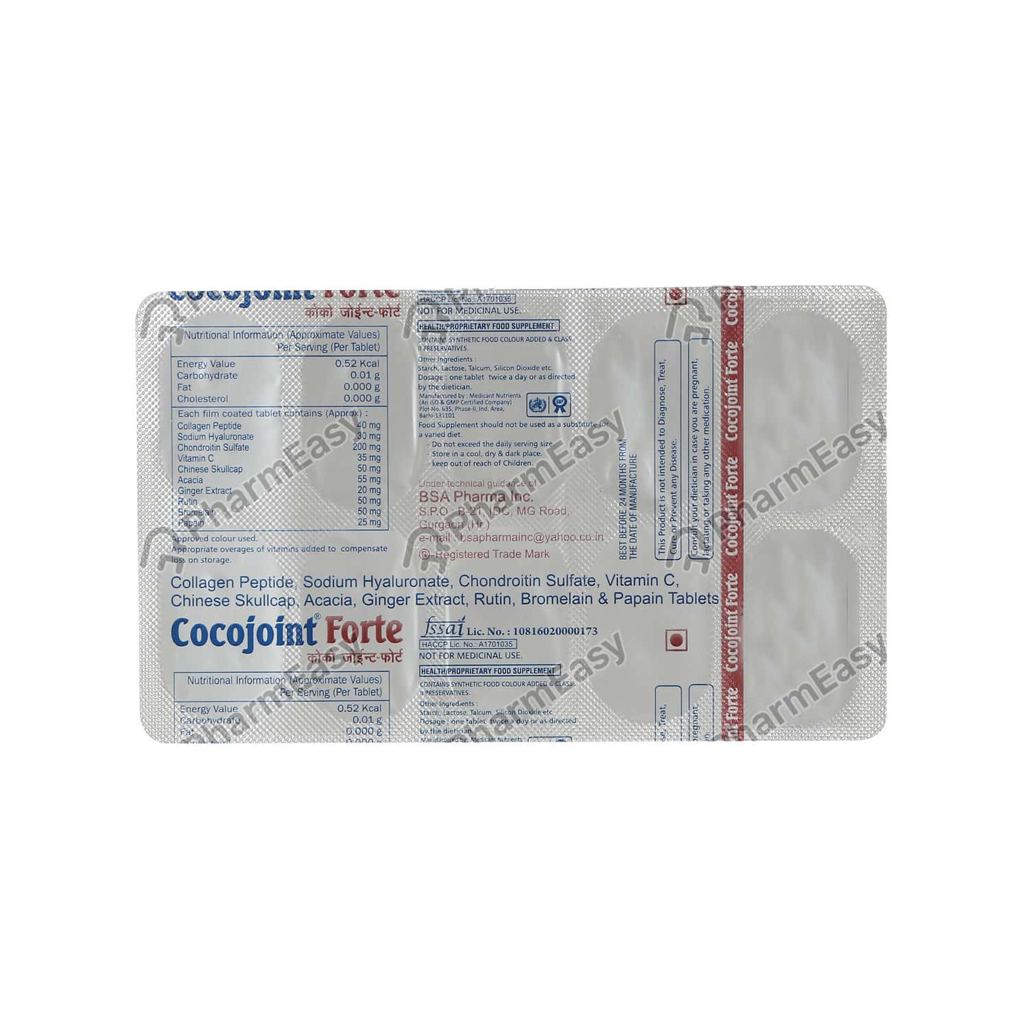 Buy Cocojoint Forte Strip Of 10 Tablets Online at Flat 18% OFF* | PharmEasy