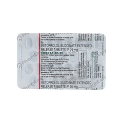 Embeta Xr 25 MG Tablet (30) - Uses, Side Effects, Dosage, Composition ...