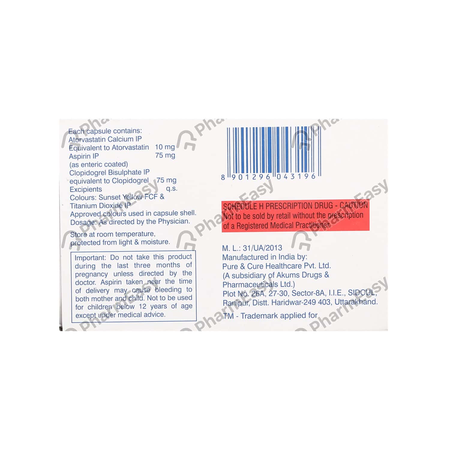 Buy Storva Trio 10mg Strip Of 10 Capsules Online at Flat 18% OFF ...