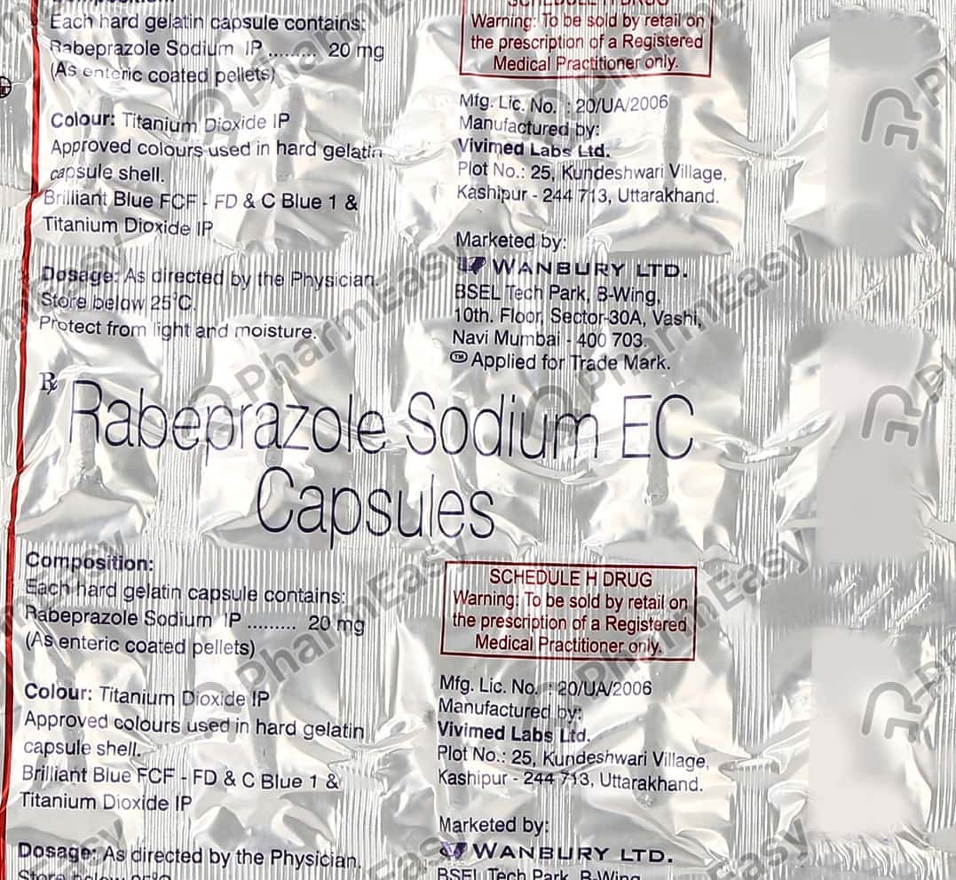 Rabiplus 20 MG Capsule (15): Uses, Side Effects, Price & Dosage | PharmEasy
