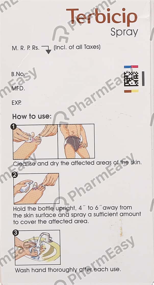 Buy Terbicip 1 % Spray (30) Online at Flat 15% OFF | PharmEasy