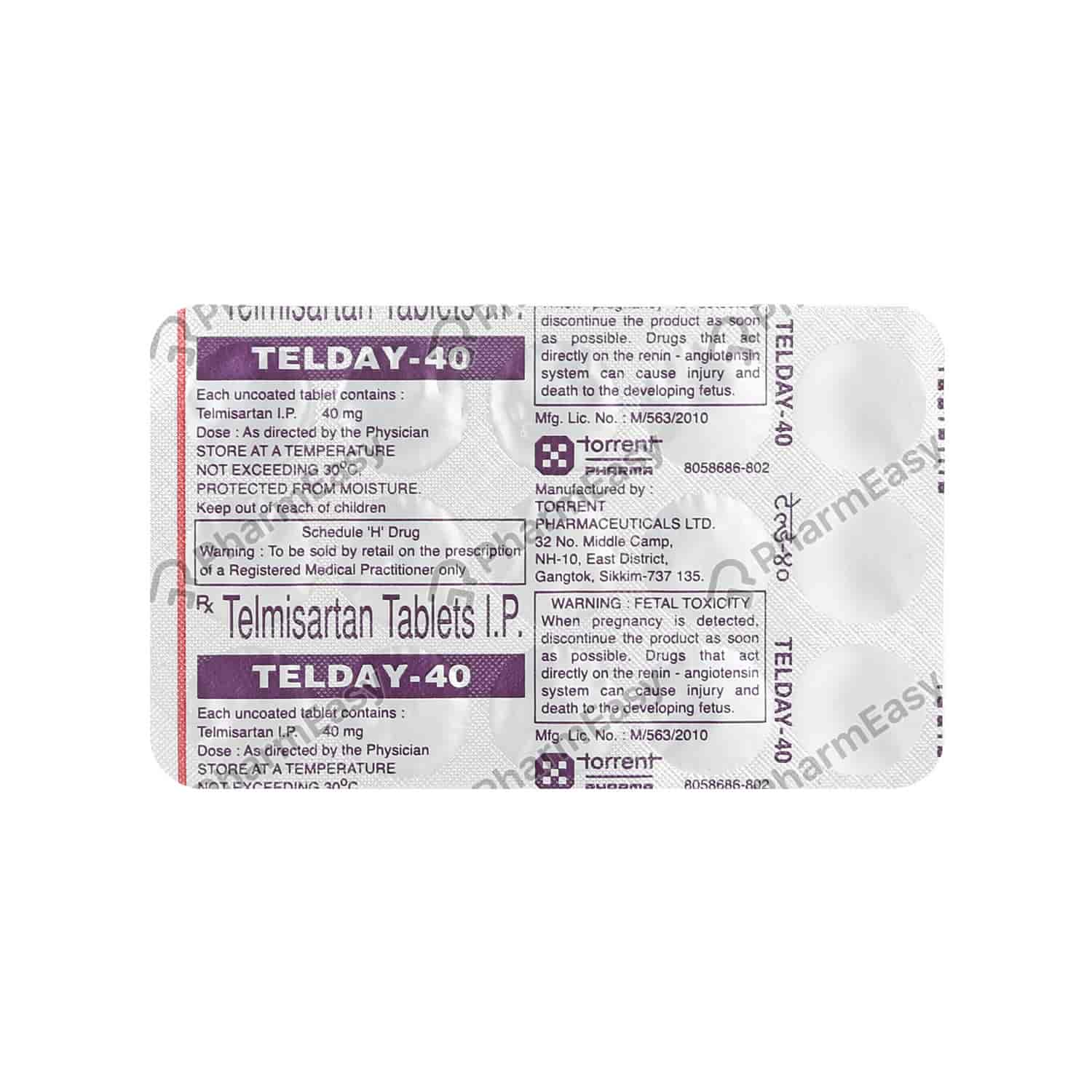 Telday 40mg Tab 15'S - Uses, Side Effects, Dosage, Composition & Price ...