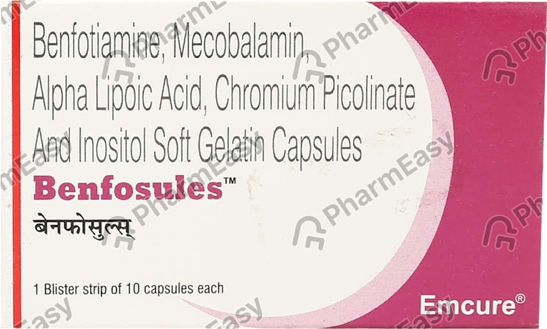 Buy Benfosules Strip Of 10 Capsules Online & Save Up to 24% at PharmEasy