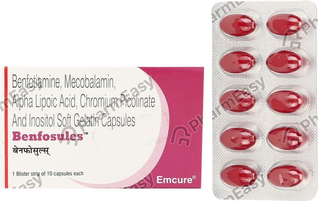 Buy Benfosules Strip Of 10 Capsules Online at Flat 15% OFF | PharmEasy