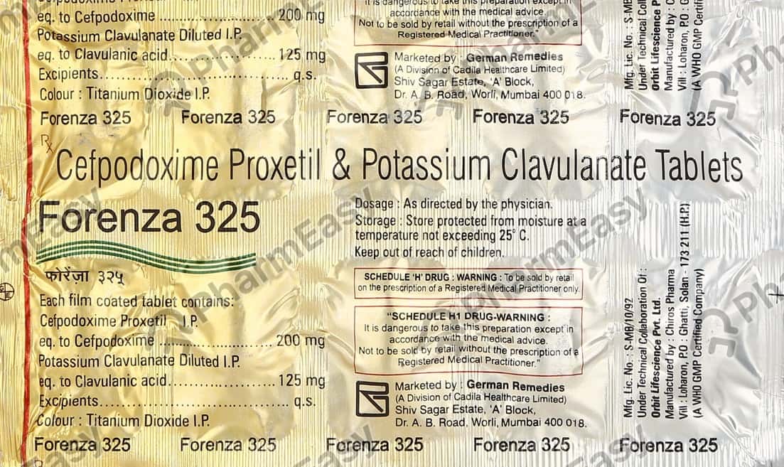 Forenza 325 Tablet: Uses, Side-effects, Price, Dosage & More Info ...