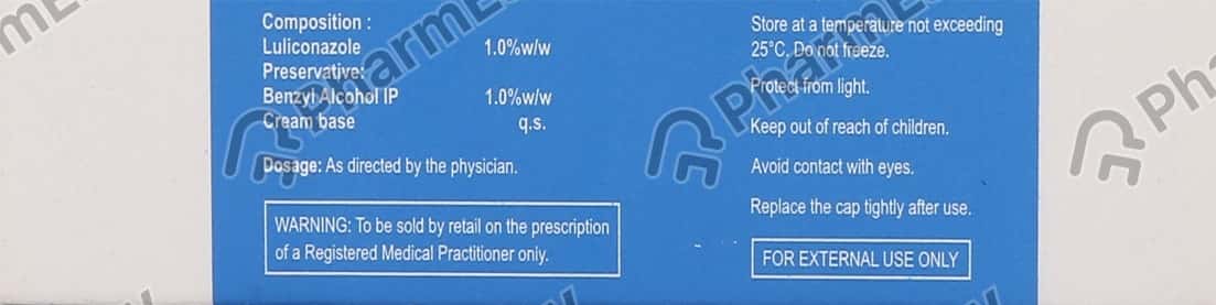 Luly 1 % Cream (15): Uses, Side Effects, Price, Dosage & Composition ...
