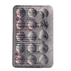 Drotin Ds 80 MG Tablet (15) - Uses, Side Effects, Dosage, Composition ...