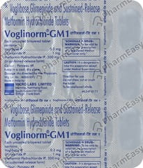 Voglinorm Gm 1mg Strip Of 15 Tablets: Uses, Side Effects, Price ...