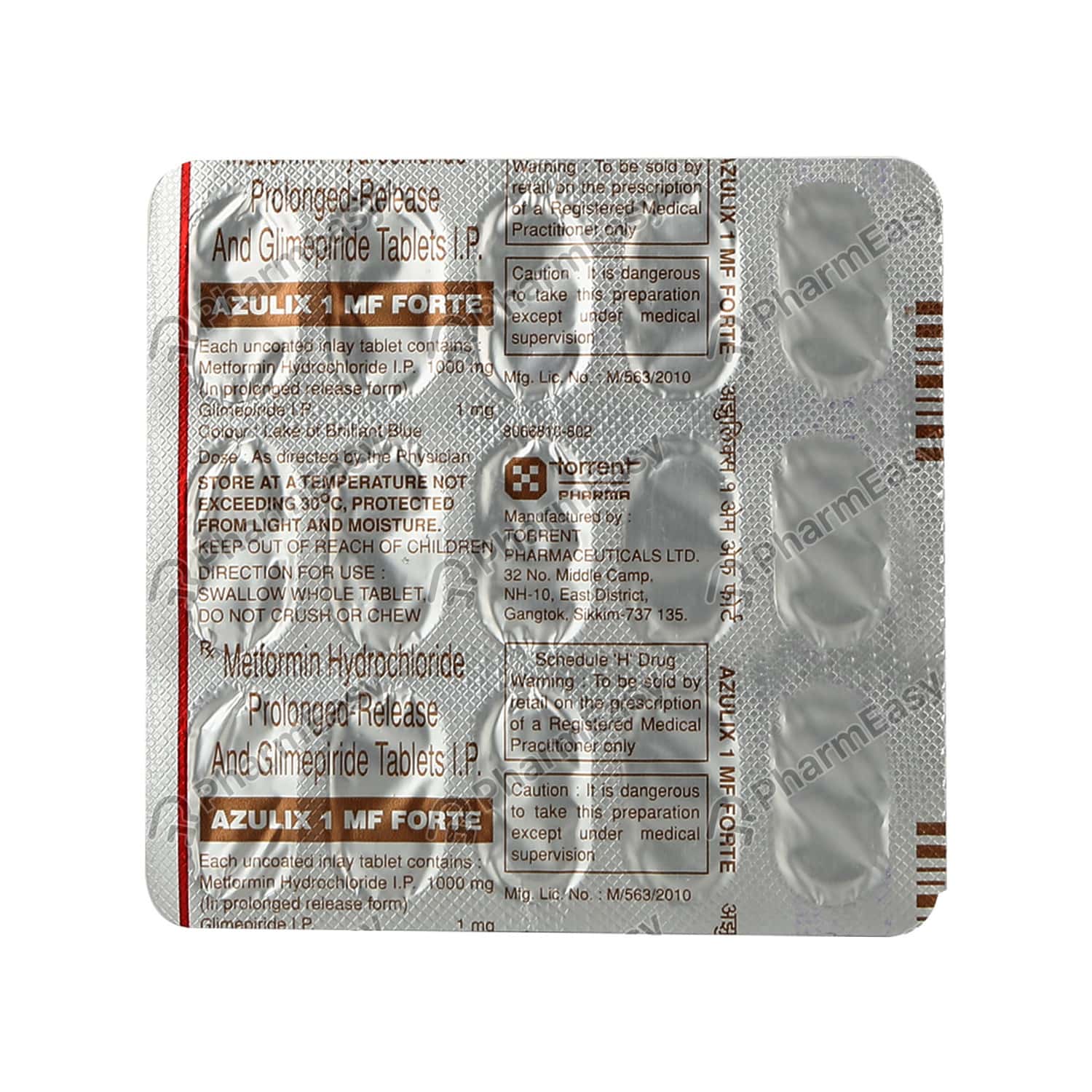 Buy Azulix Mf Forte 1mg Tab 15'S Online at Flat 18% OFF* | PharmEasy