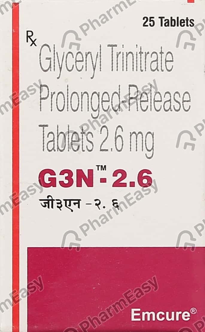 G3n 2.6 MG Tablet (25): Uses, Side Effects, Price & Dosage | PharmEasy