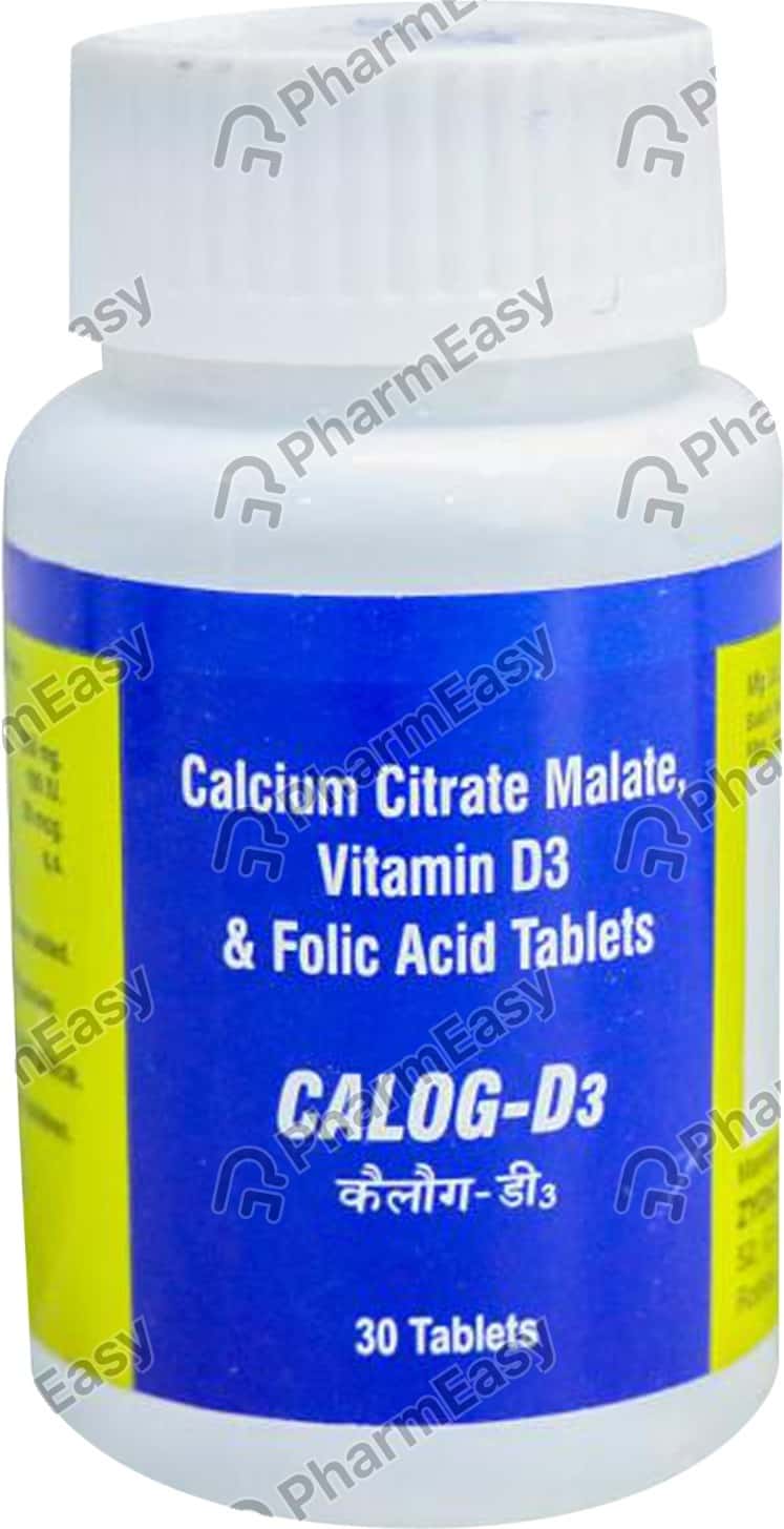 Calog D3 Bottle Of 30 Tablets: Uses, Side Effects, Price & Dosage ...