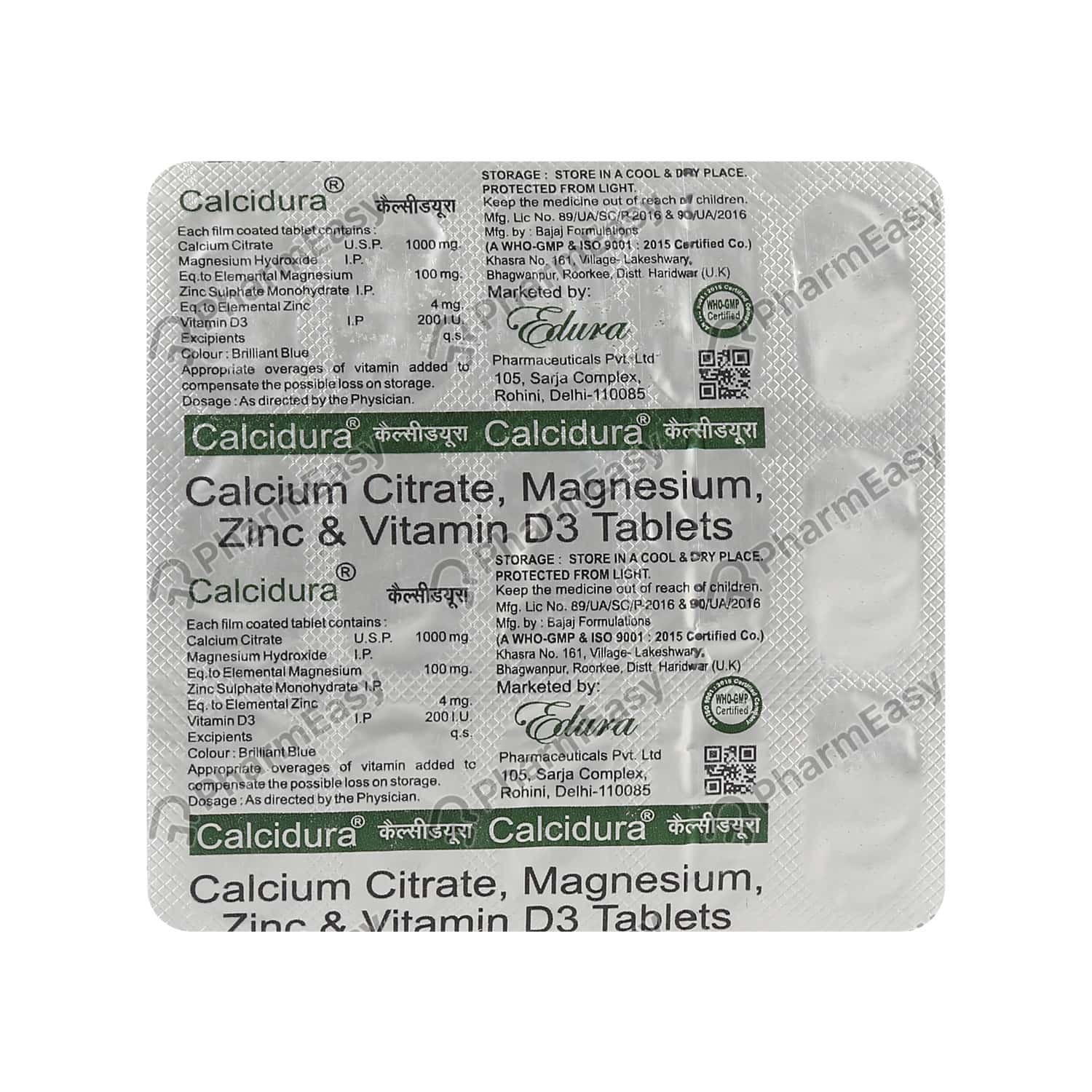 Buy Calcidura Strip Of 15 Tablets Online at Flat 18% OFF* | PharmEasy