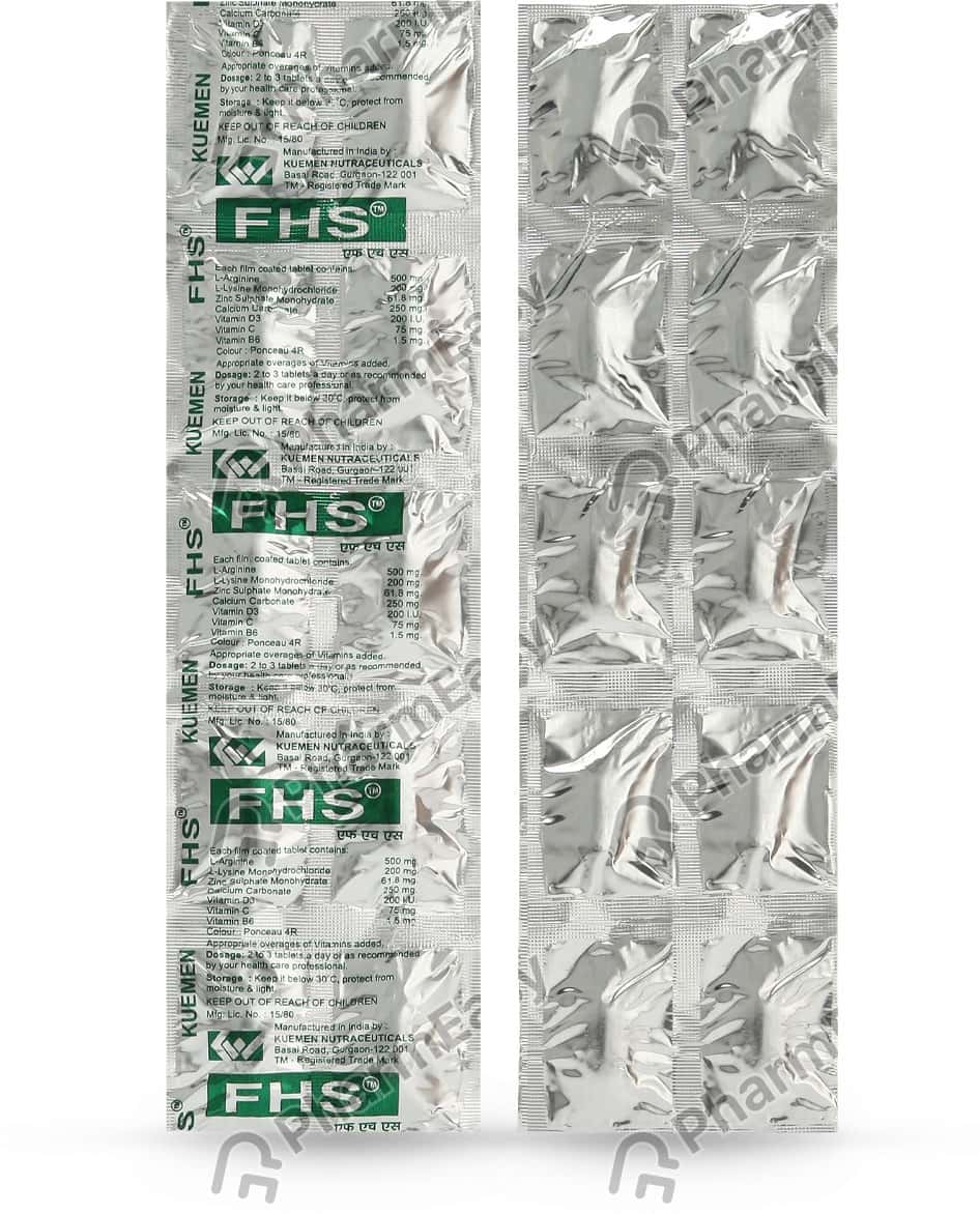 Buy Fhs Strip Of 10 Tablets Online at Flat 15% OFF | PharmEasy
