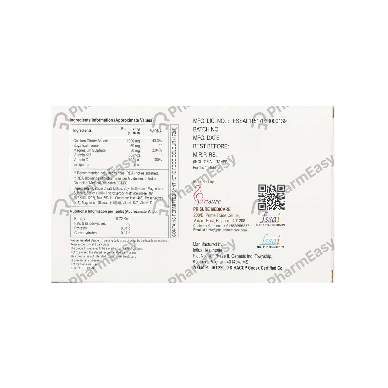 Buy Femsure Strip Of 10 Tablets Online at Flat 18% OFF* | PharmEasy