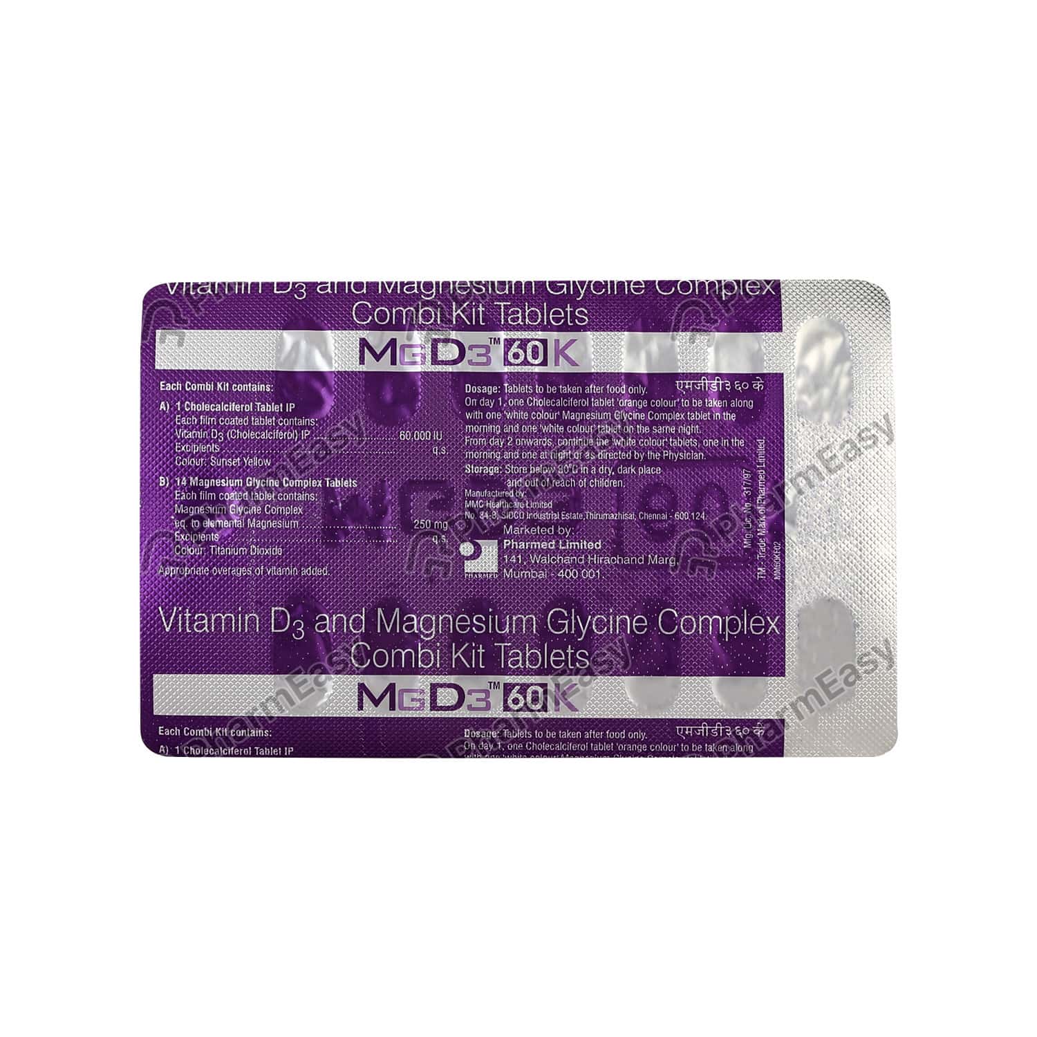 Buy Mgd3 60k Combi Kit Tab 14'S Online at Flat 18% OFF* | PharmEasy
