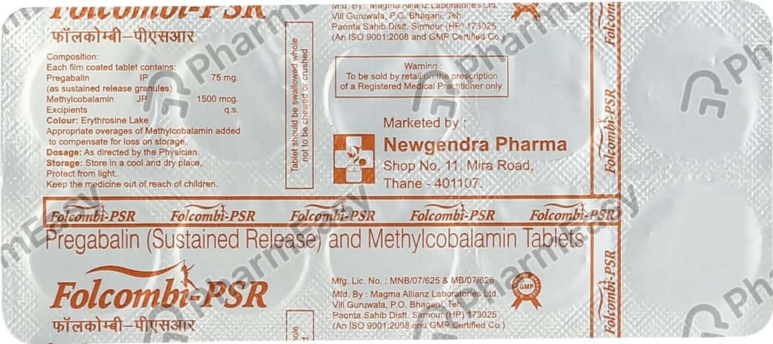 Folcombi Psr Tablet (10): Uses, Side Effects, Price & Dosage | PharmEasy